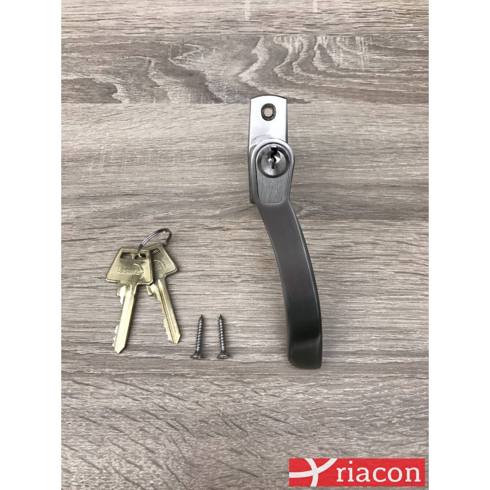 Jasa lockable window handle with 6 pin cyl.